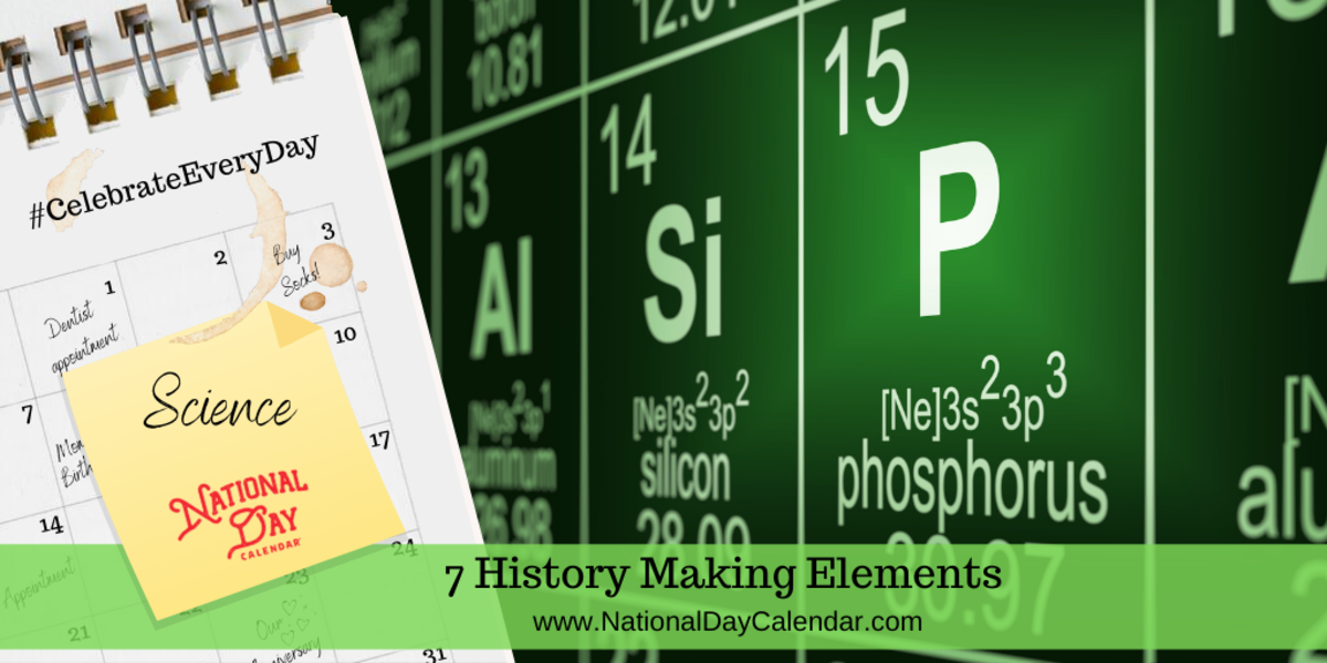 7 HISTORY MAKING ELEMENTS - National Day Calendar
