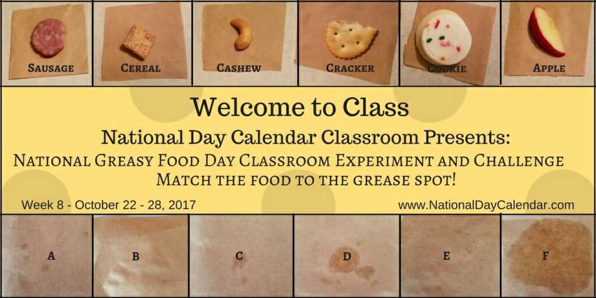 NATIONAL DAY CALENDAR CLASSROOM - Week 8 - October 22 - 28, 2017 ...