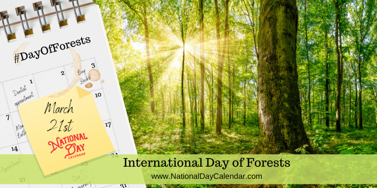 INTERNATIONAL DAY OF FORESTS - March 21 - National Day Calendar