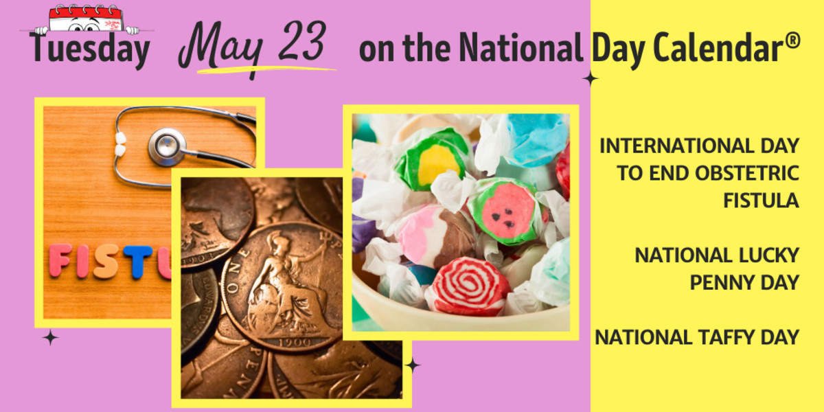 MAY 23, 2023 | NATIONAL LUCKY PENNY DAY | NATIONAL TAFFY DAY ...