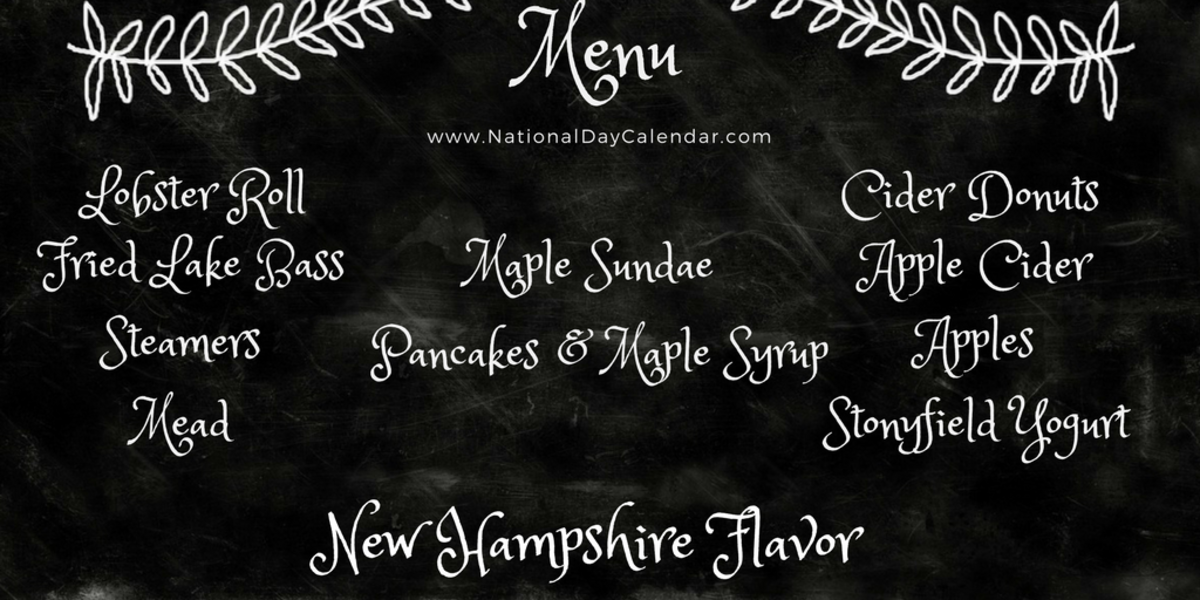 NATIONAL NEW HAMPSHIRE DAY - September 7 - National Day Calendar