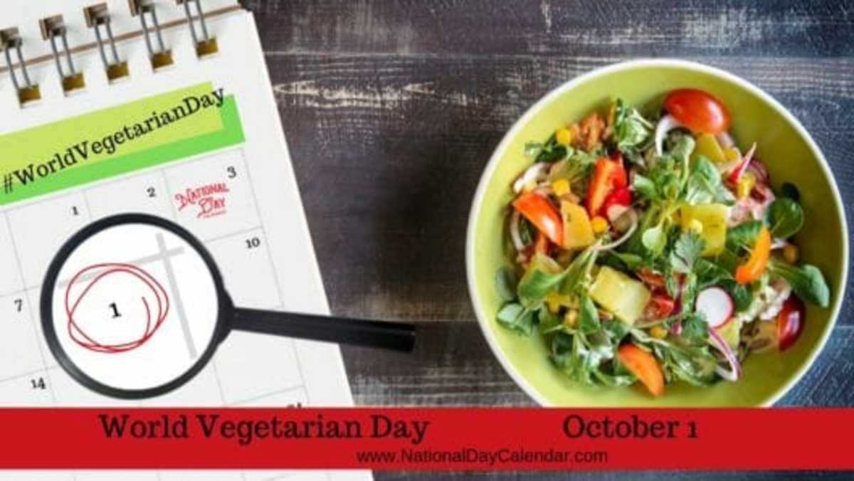 WORLD VEGETARIAN DAY | October 1 - National Day Calendar