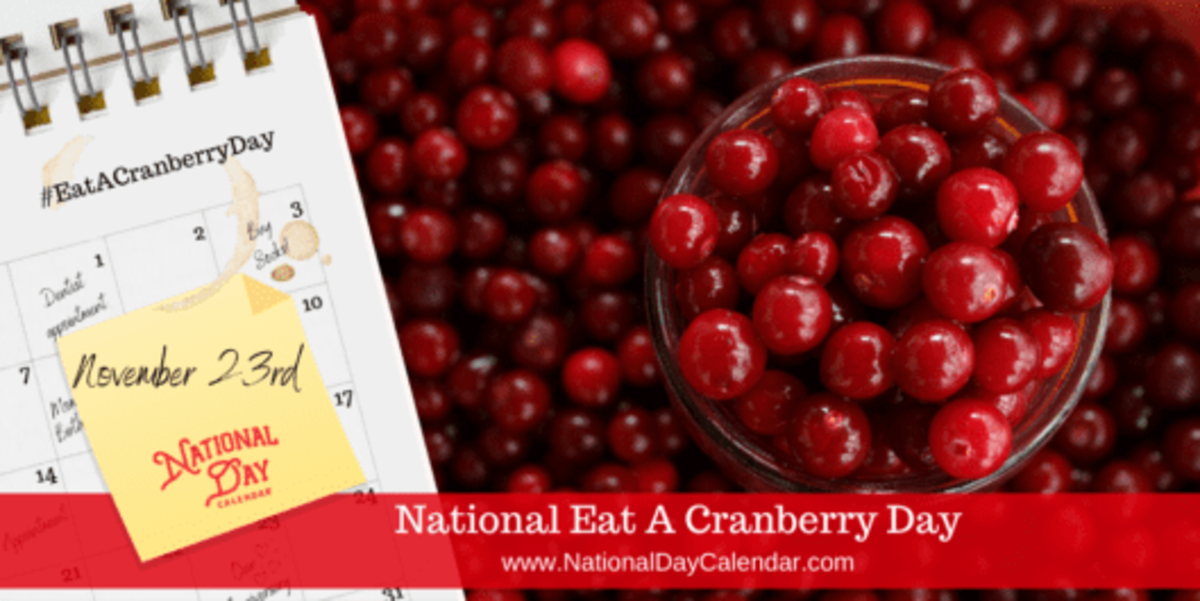 NATIONAL EAT A CRANBERRY DAY - November 23 - National Day Calendar