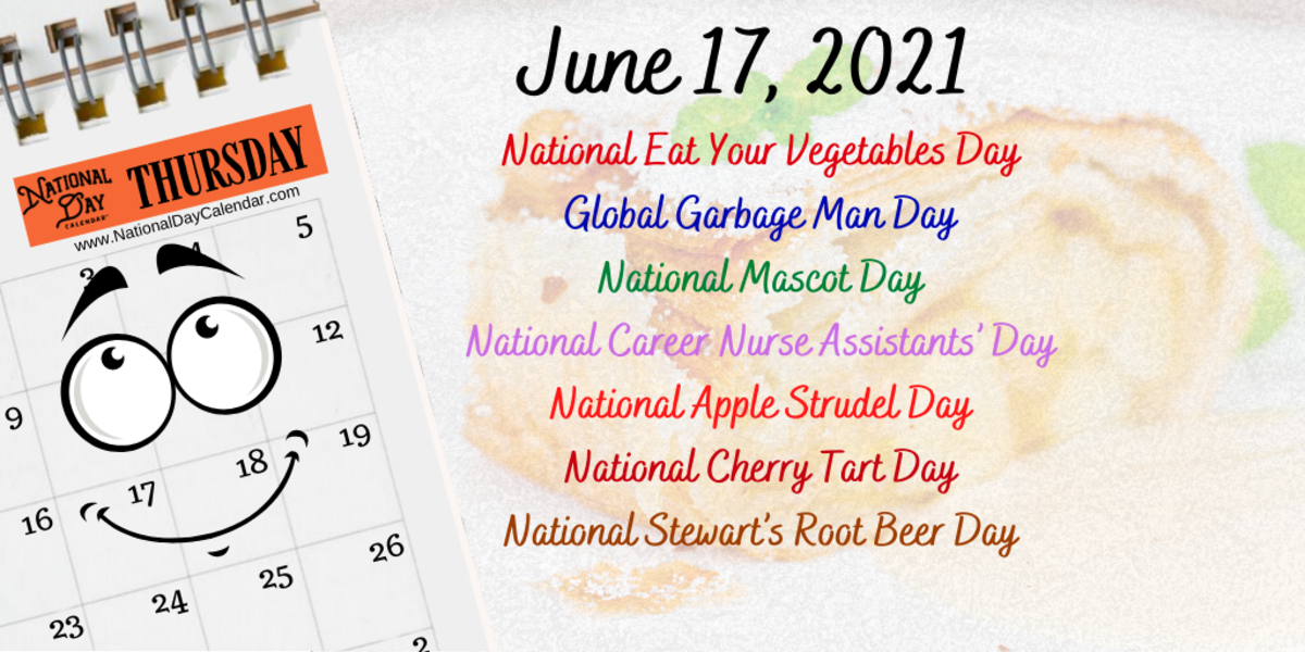 June, 17, 2021 - NATIONAL EAT YOUR VEGETABLES DAY - GLOBAL GARBAGE MAN ...
