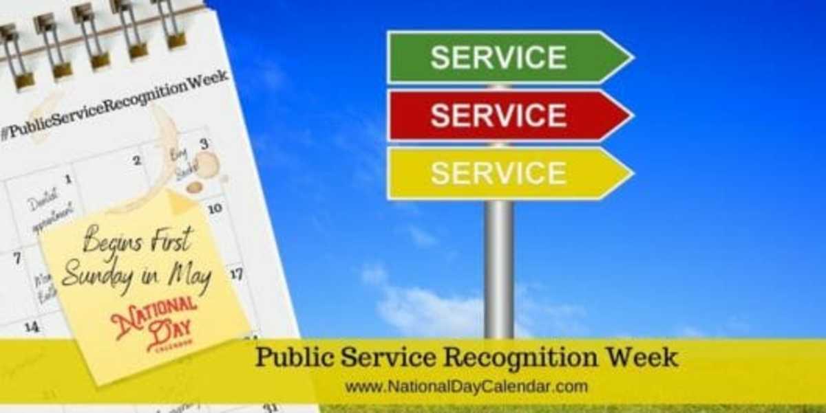 PUBLIC SERVICE RECOGNITION WEEK - Begins the First Sunday in May ...