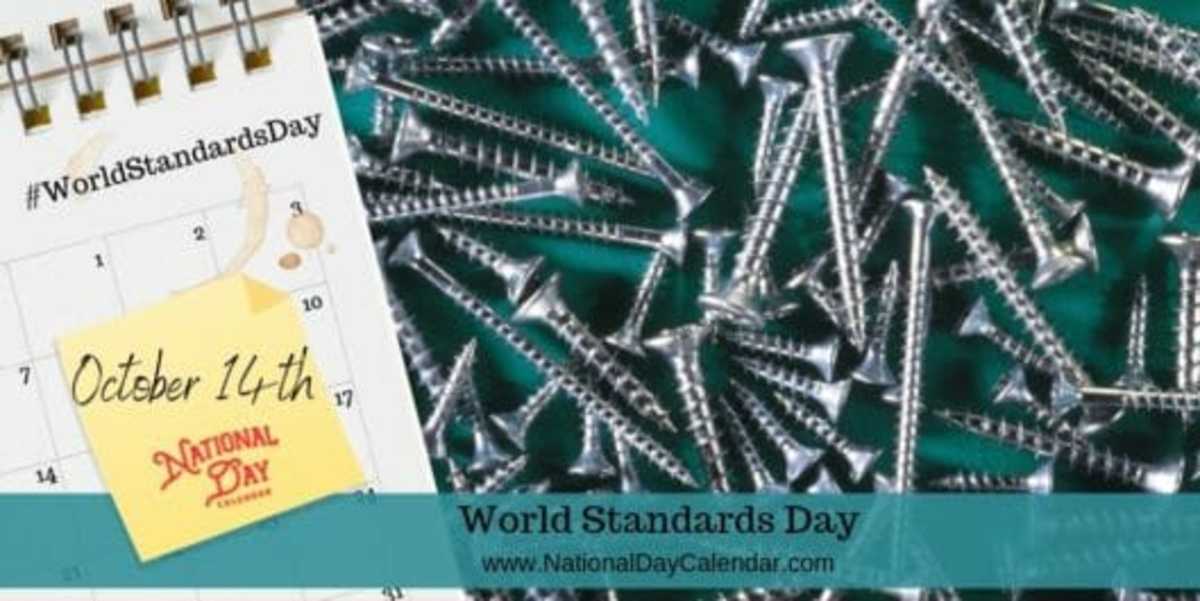 WORLD STANDARDS DAY - October 14 - National Day Calendar