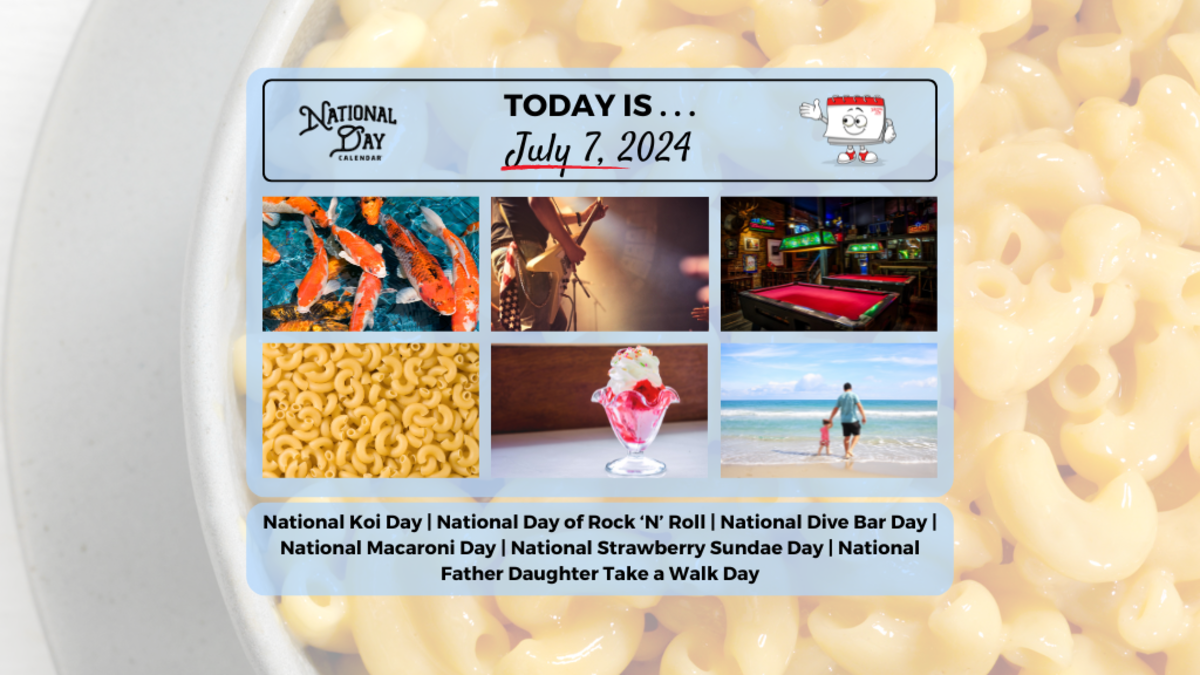 JULY 7, 2024 | NATIONAL DAY OF ROCK 'N' ROLL | NATIONAL DIVE BAR DAY ...