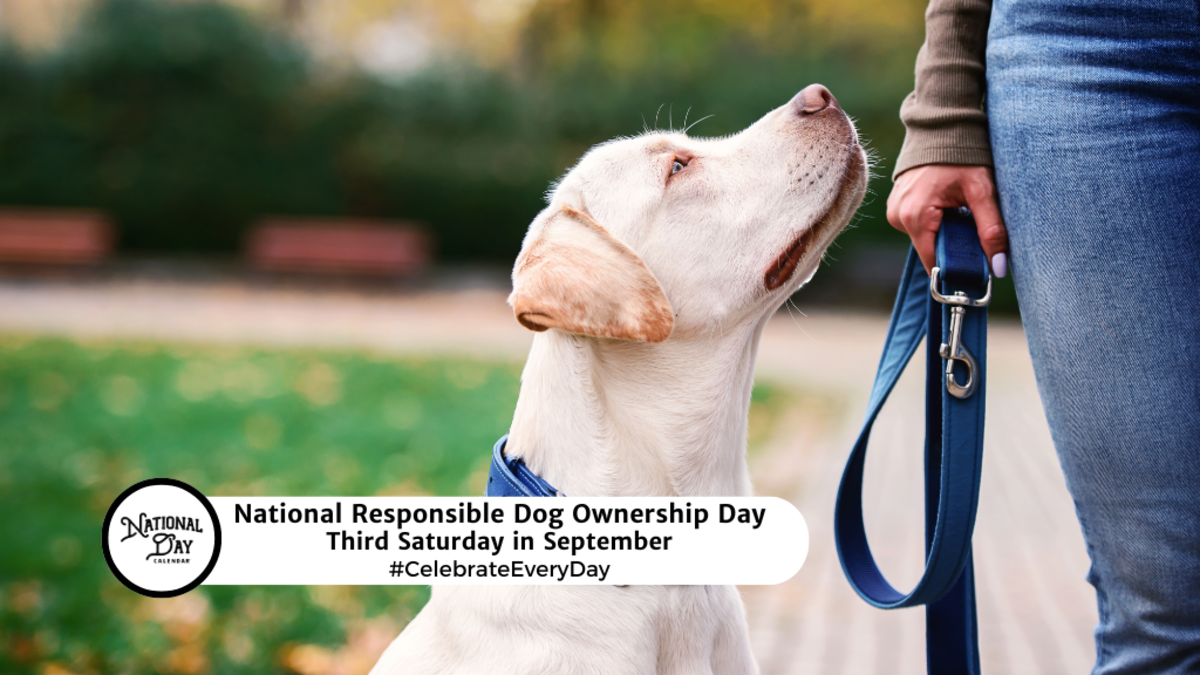 RESPONSIBLE DOG OWNERSHIP DAY | Third Saturday in September - National ...