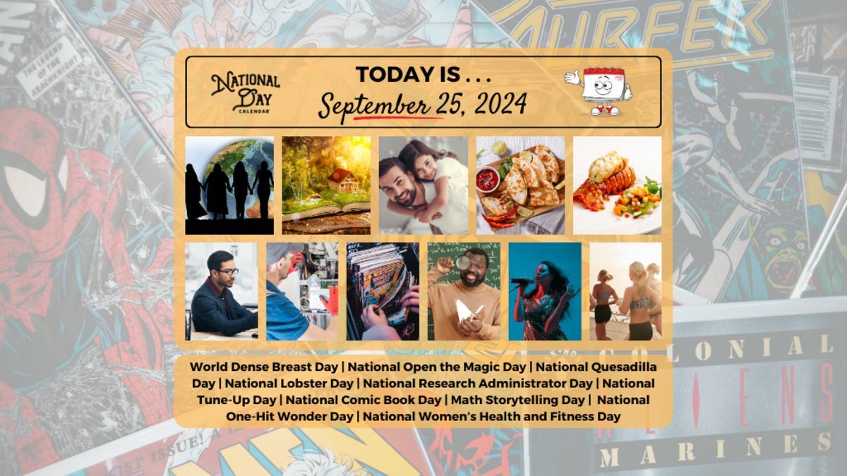 SEPTEMBER 25, 2024 ON THE NATIONAL DAY CALENDAR® - National Day Calendar