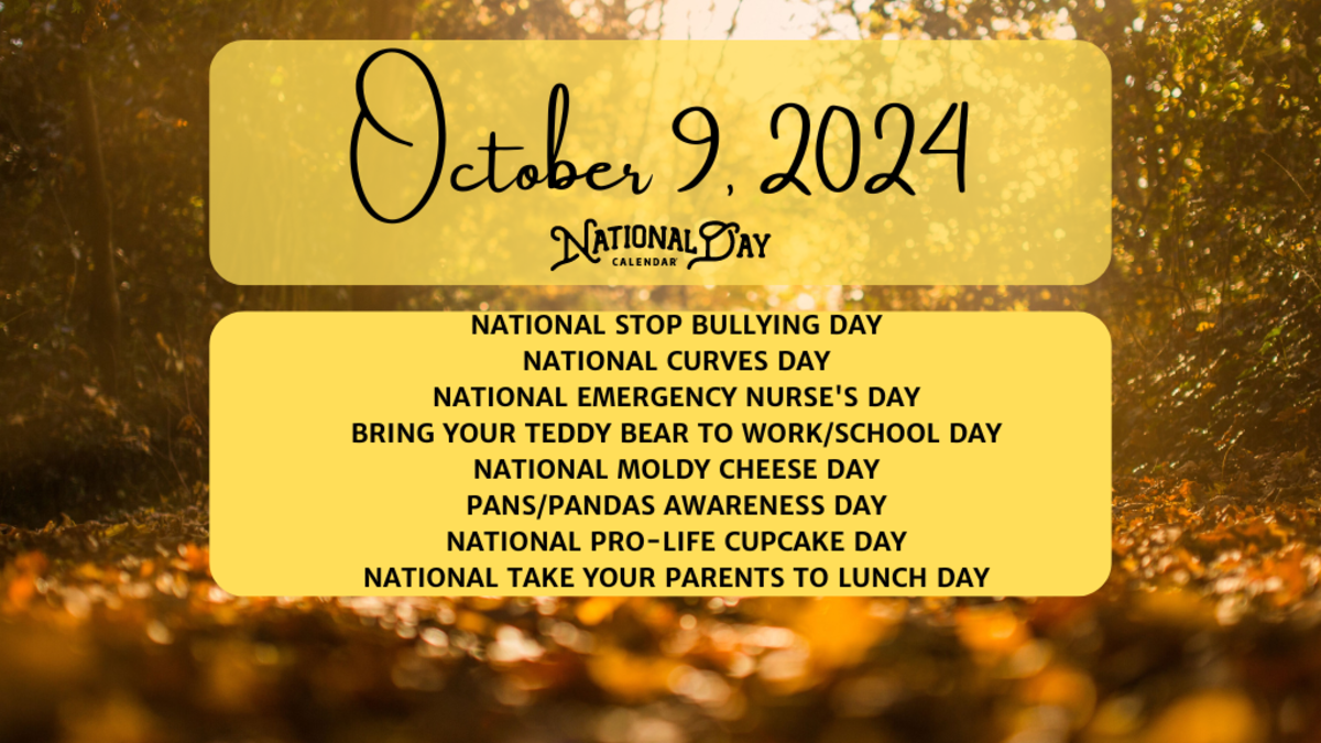 OCTOBER 9, 2024 | NATIONAL STOP BULLYING DAY | NATIONAL CURVES DAY ...