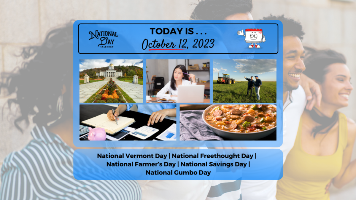 OCTOBER 12, 2023 | NATIONAL FARMER'S DAY | NATIONAL SAVINGS DAY ...