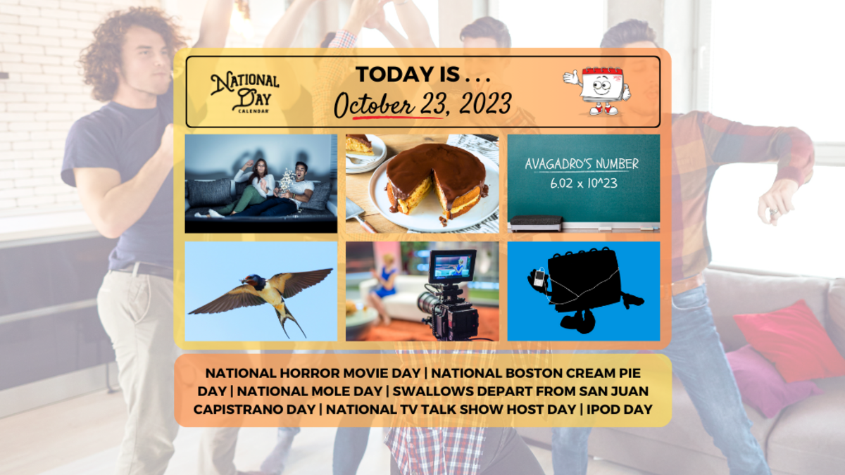 OCTOBER 23, 2023 | NATIONAL HORROR MOVIE DAY | NATIONAL BOSTON CREAM ...