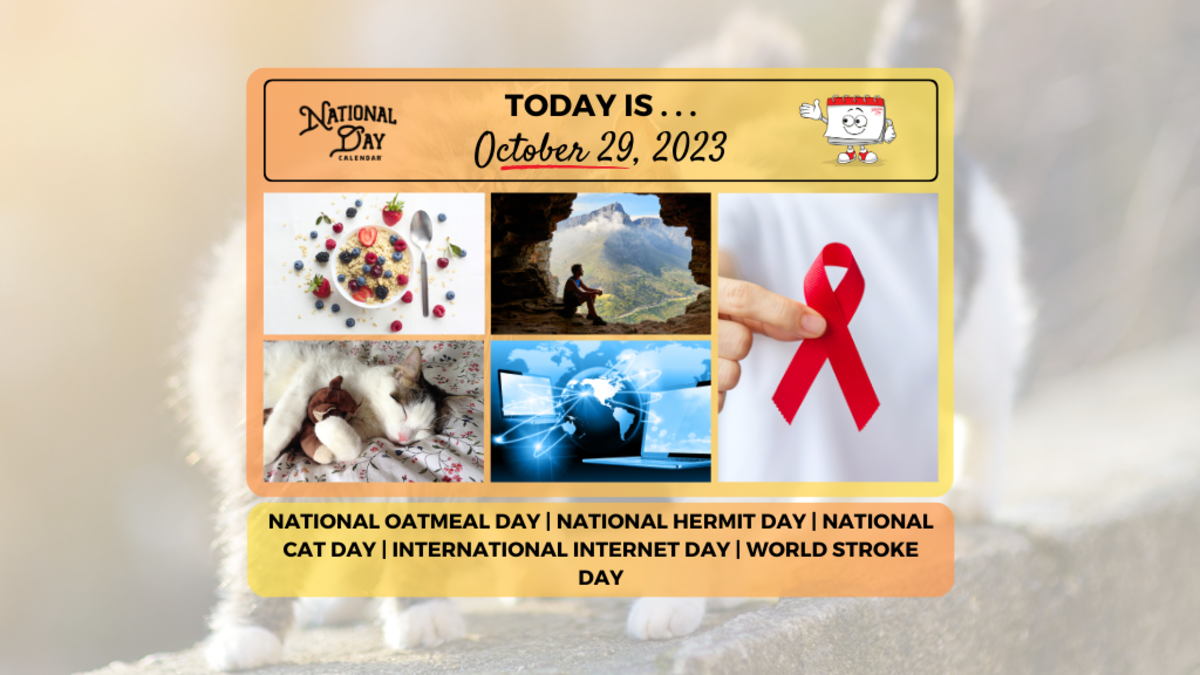 OCTOBER 29, 2023 | NATIONAL CAT DAY | NATIONAL OATMEAL DAY | NATIONAL ...