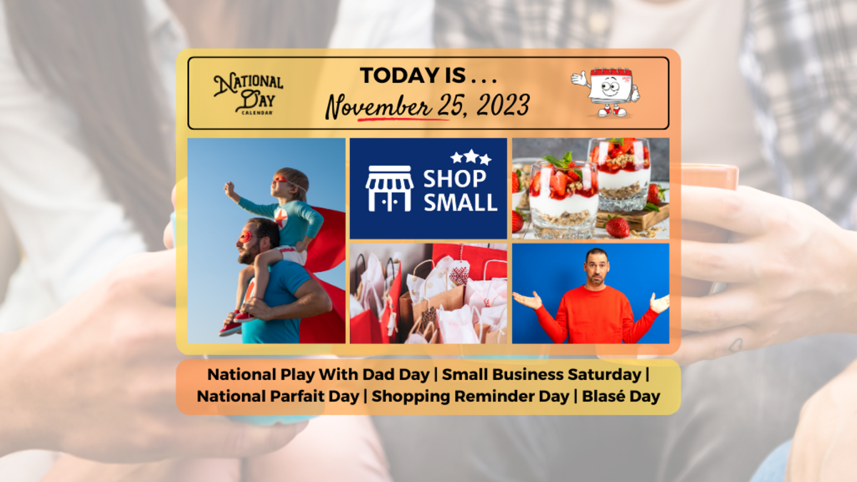NOVEMBER 25, 2023 | SMALL BUSINESS SATURDAY | NATIONAL PLAY DAY WITH ...