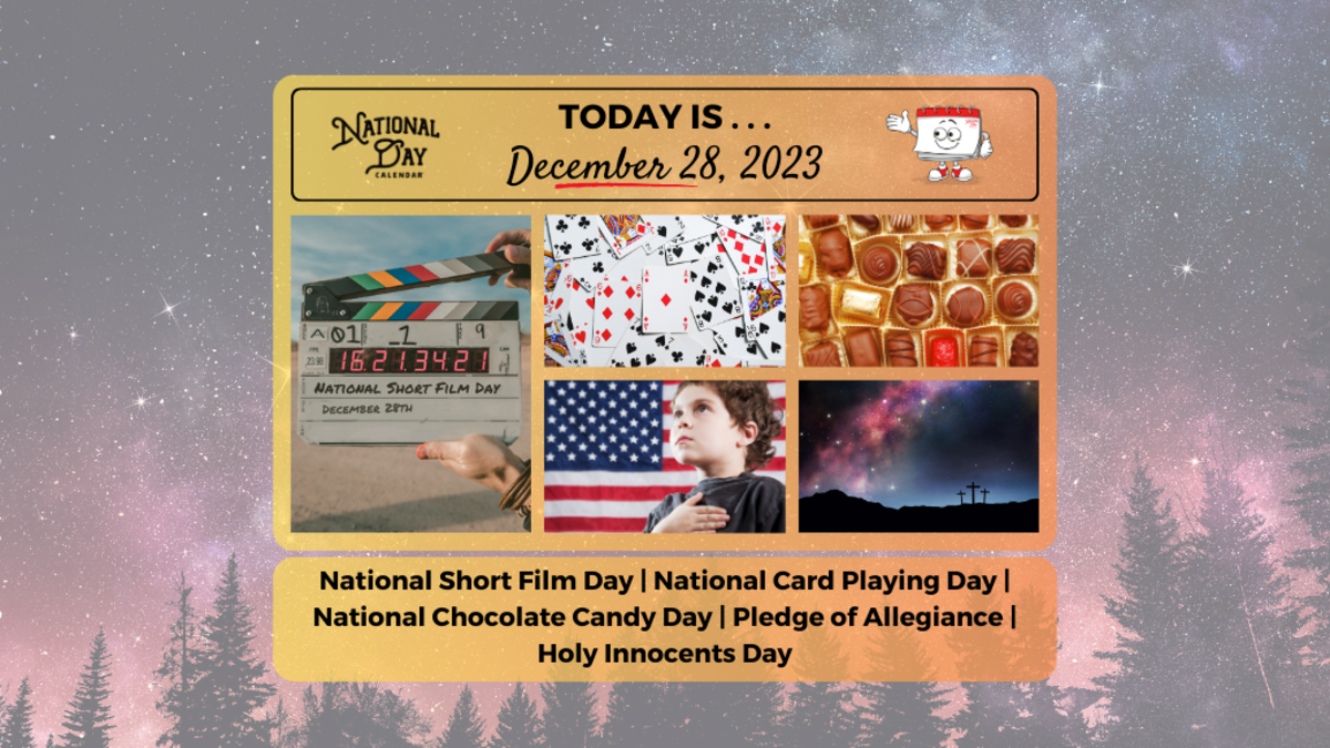 DECEMBER 28, 2023 | NATIONAL CHOCOLATE CANDY DAY | NATIONAL SHORT FILM ...