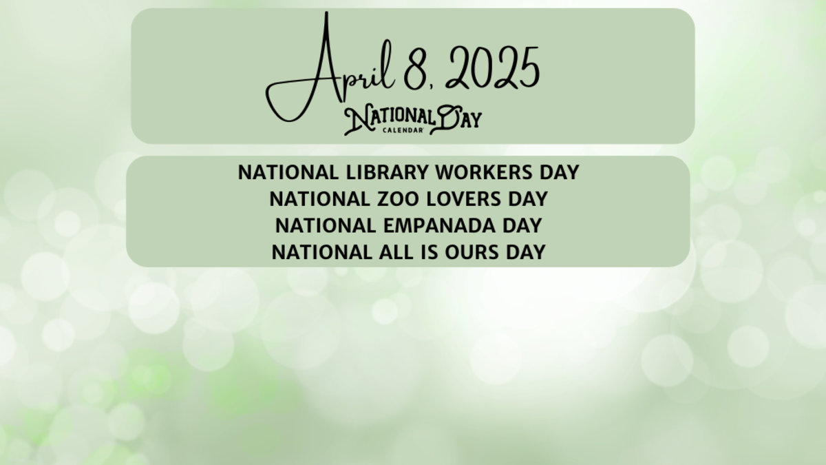 APRIL 8, 2025 | NATIONAL LIBRARY WORKERS DAY | NATIONAL ZOO LOVERS DAY ...