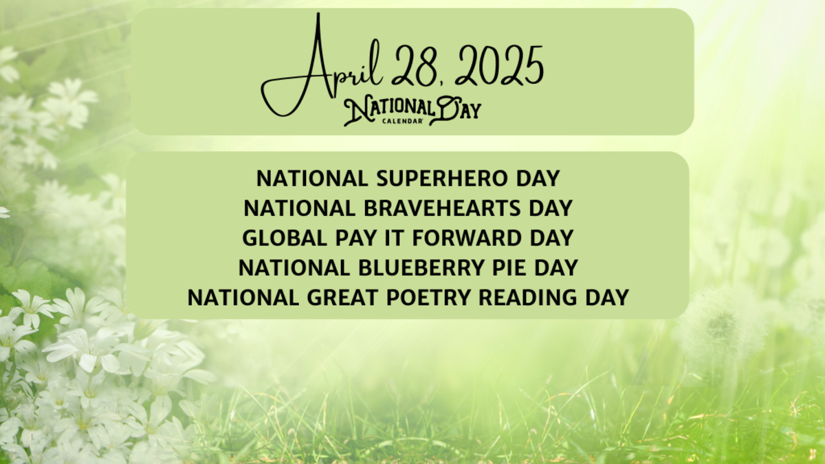 APRIL 28, 2025 | NATIONAL SUPERHERO DAY | NATIONAL BRAVEHEARTS DAY ...