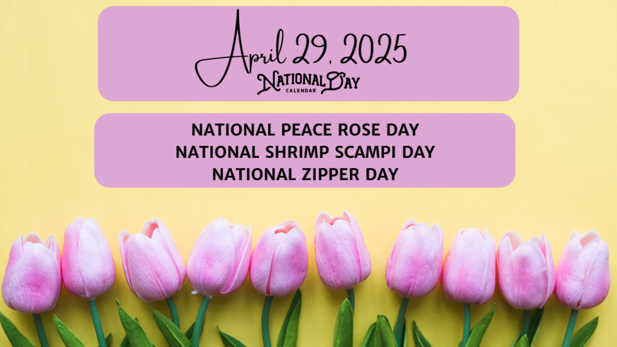 APRIL 29, 2025 | NATIONAL PEACE ROSE DAY | NATIONAL SHRIMP SCAMPI DAY ...