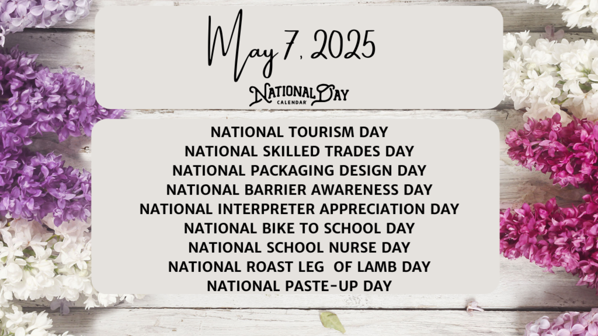 MAY 7, 2025 | NATIONAL TOURISM DAY | NATIONAL SKILLED TRADES DAY ...