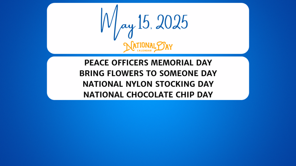 MAY 15, 2025 | PEACE OFFICERS MEMORIAL DAY | BRING FLOWERS TO SOMEONE ...