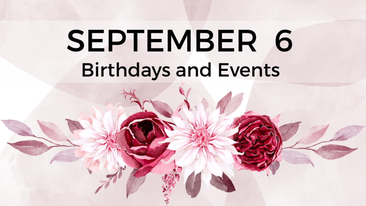 SEPTEMBER 6 | Birthdays and Events - National Day Calendar