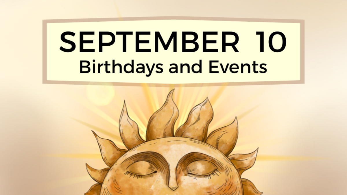SEPTEMBER 10 | Birthdays and Events - National Day Calendar