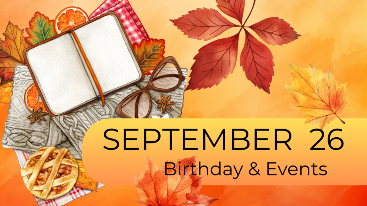 SEPTEMBER 26 | Birthdays and Events - National Day Calendar