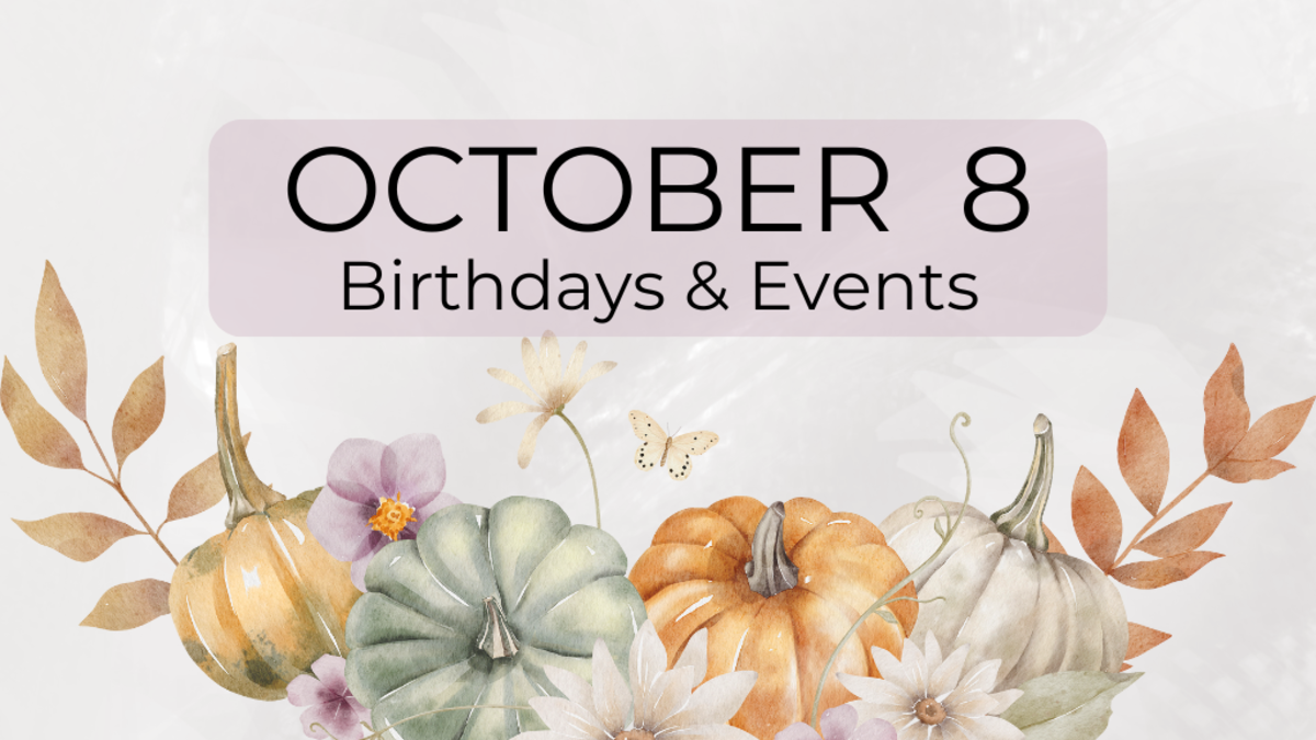 OCTOBER 8 | Birthdays and Events - National Day Calendar