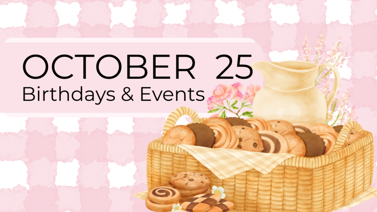 OCTOBER 25 | Birthdays and Events - National Day Calendar