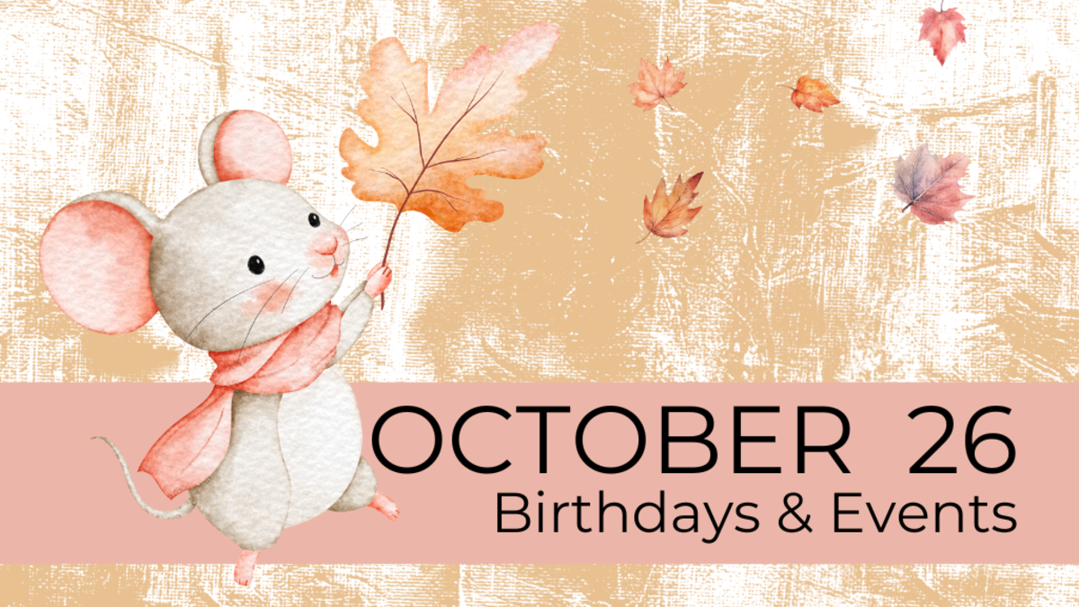 OCTOBER 26 | Birthdays and Events - National Day Calendar