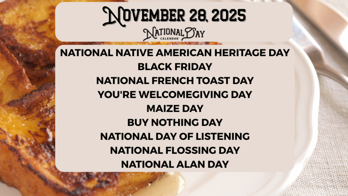 NOVEMBER 28, 2025 | NATIVE AMERICAN HERITAGE DAY | BLACK FRIDAY ...