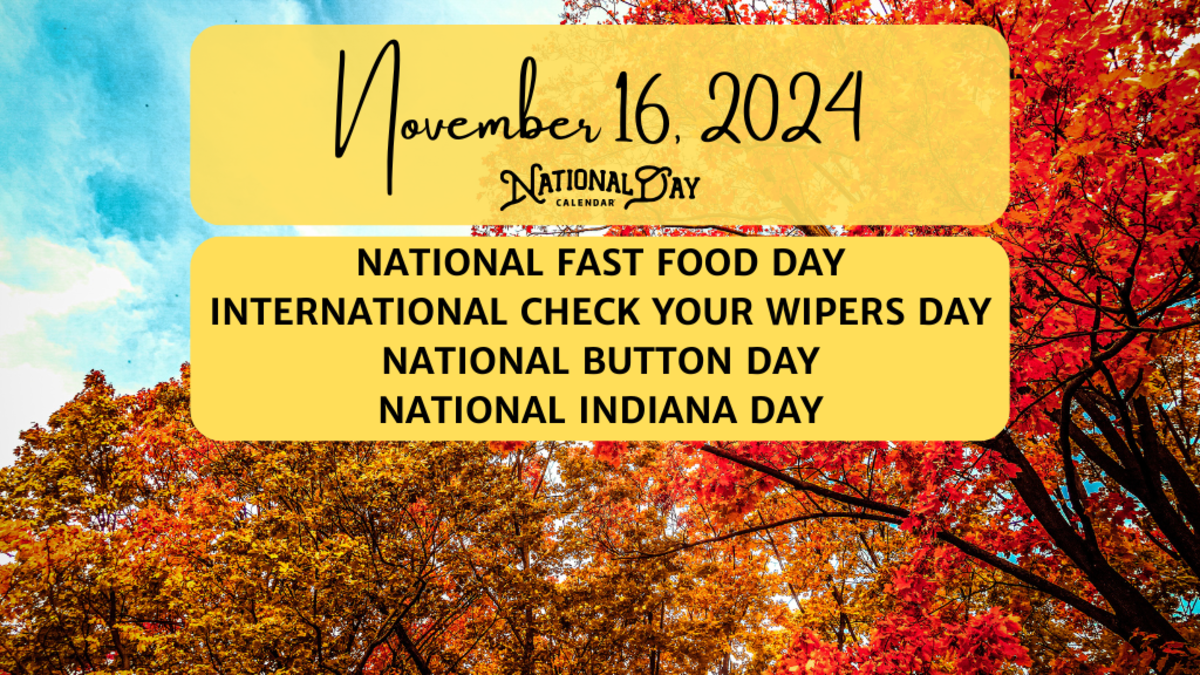 NOVEMBER 16, 2024 | NATIONAL FAST FOOD DAY | INTERNATIONAL CHECK YOUR ...