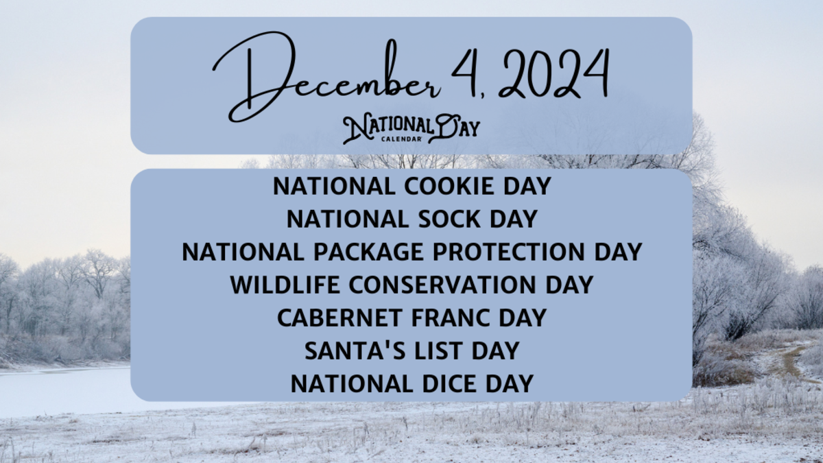 DECEMBER 4, 2024 | NATIONAL COOKIE DAY | NATIONAL SOCK DAY | NATIONAL ...