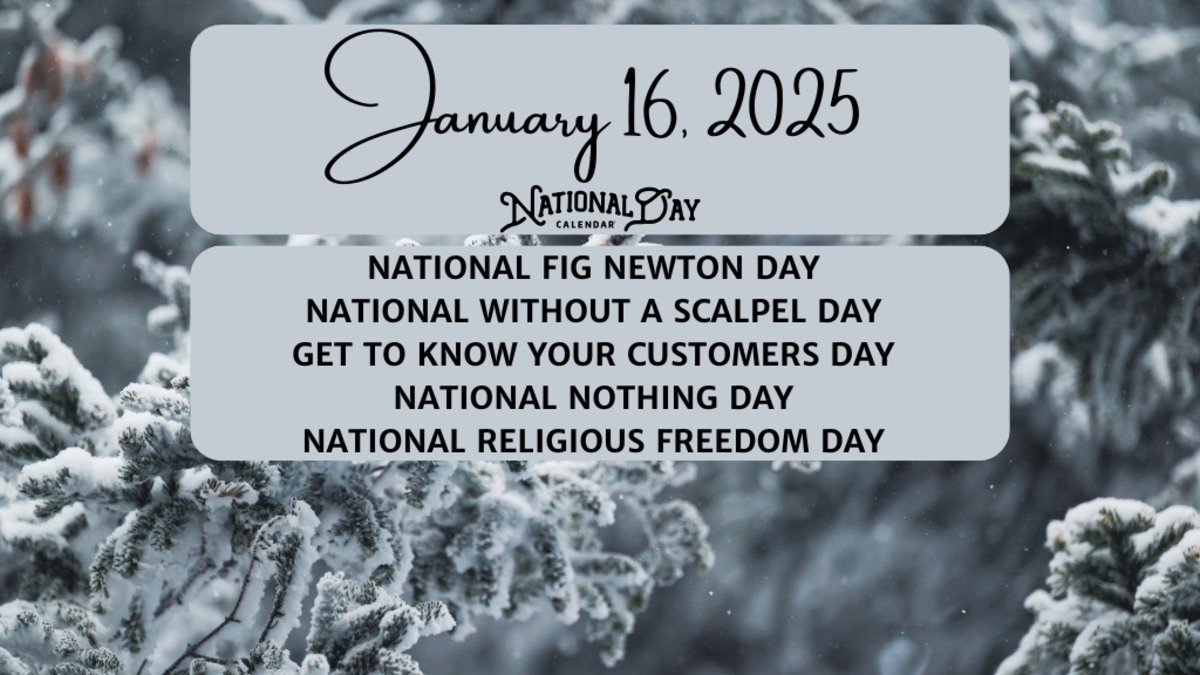 JANUARY 16, 2025 | NATIONAL FIG NEWTON DAY | NATIONAL WITHOUT A SCALPEL ...