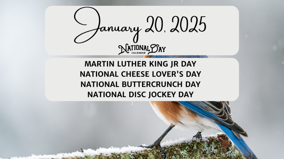 JANUARY 20, 2025 | MARTIN LUTHER KING JR DAY | NATIONAL CHEESE LOVER'S ...