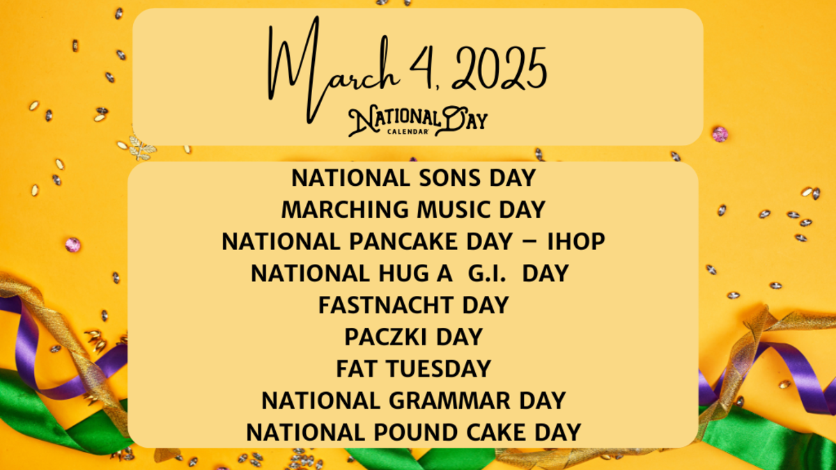 MARCH 4, 2025 | NATIONAL SONS DAY | MARCHING MUSIC DAY | NATIONAL ...
