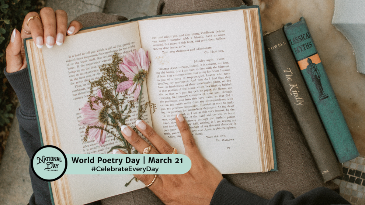 WORLD POETRY DAY | March 21 - National Day Calendar