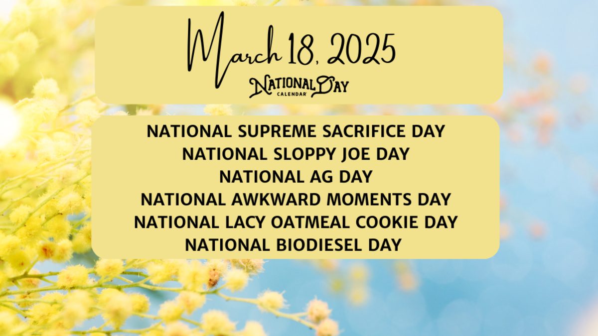 MARCH 18, 2025 | NATIONAL SUPREME SACRIFICE DAY | NATIONAL SLOPPY JOE ...
