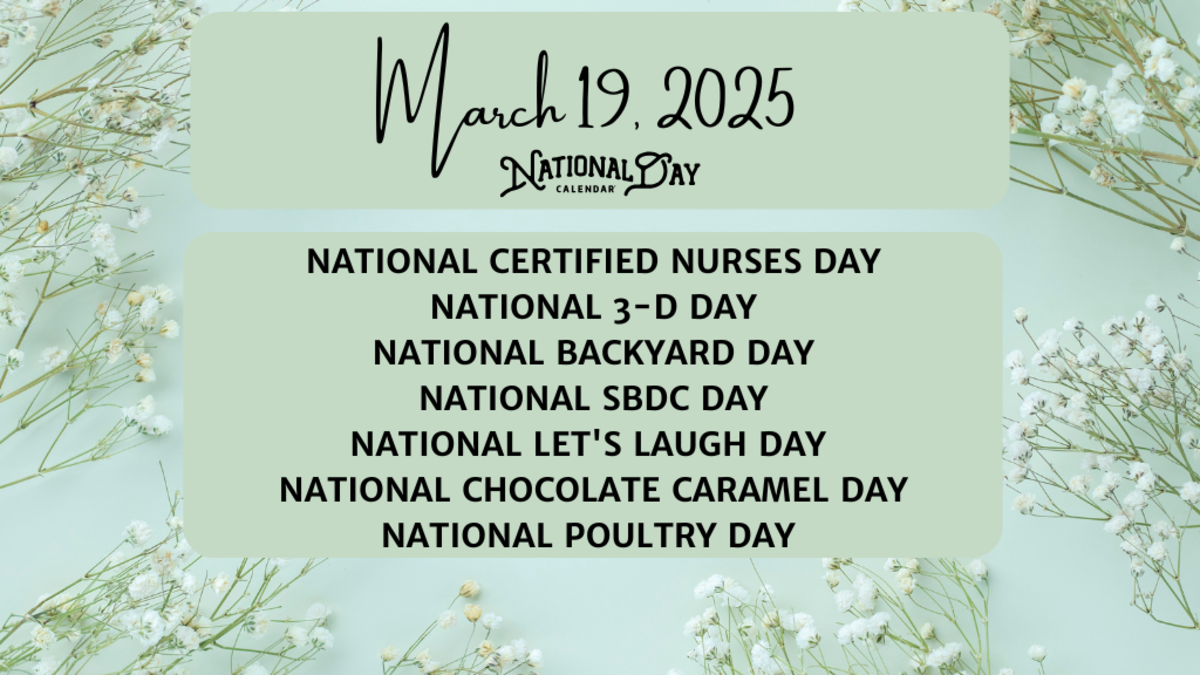 MARCH 19, 2025 | NATIONAL CERTIFIED NURSES DAY | NATIONAL 3-D DAY ...