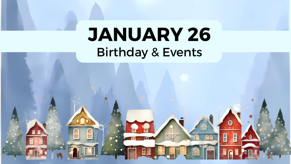 JANUARY 26 | Birthdays and Events - National Day Calendar