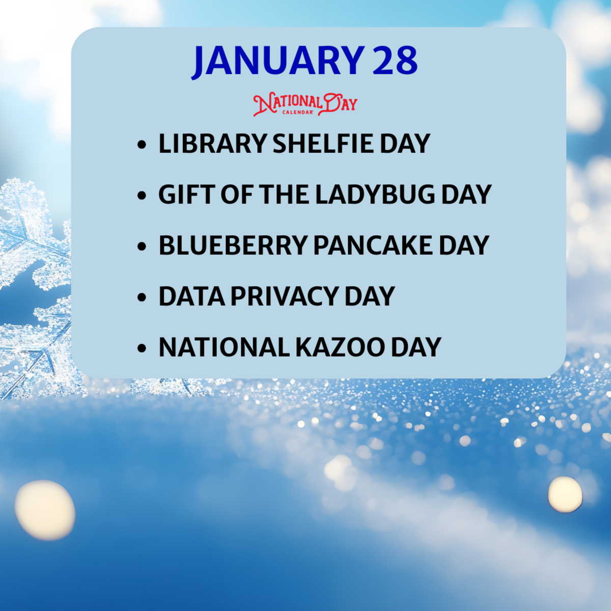 JANUARY 28, 2026 | LIBRARY SHELFIE DAY | GIFT OF THE LADYBUG DAY ...
